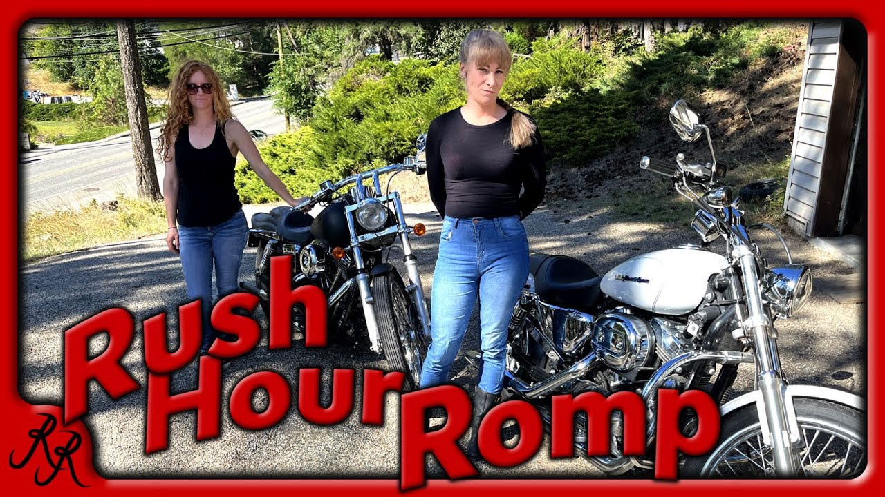 Dodging Small Town "Rush Hour" Traffic On Our Harleys - YouTube