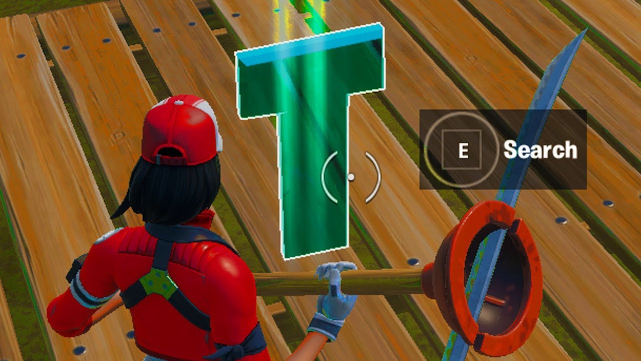 letter T location fortnite - YouTube