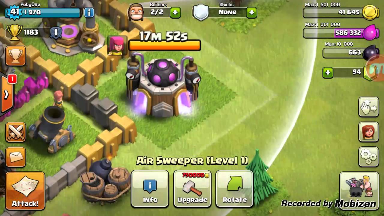 clash of clans air sweeper review - YouTube