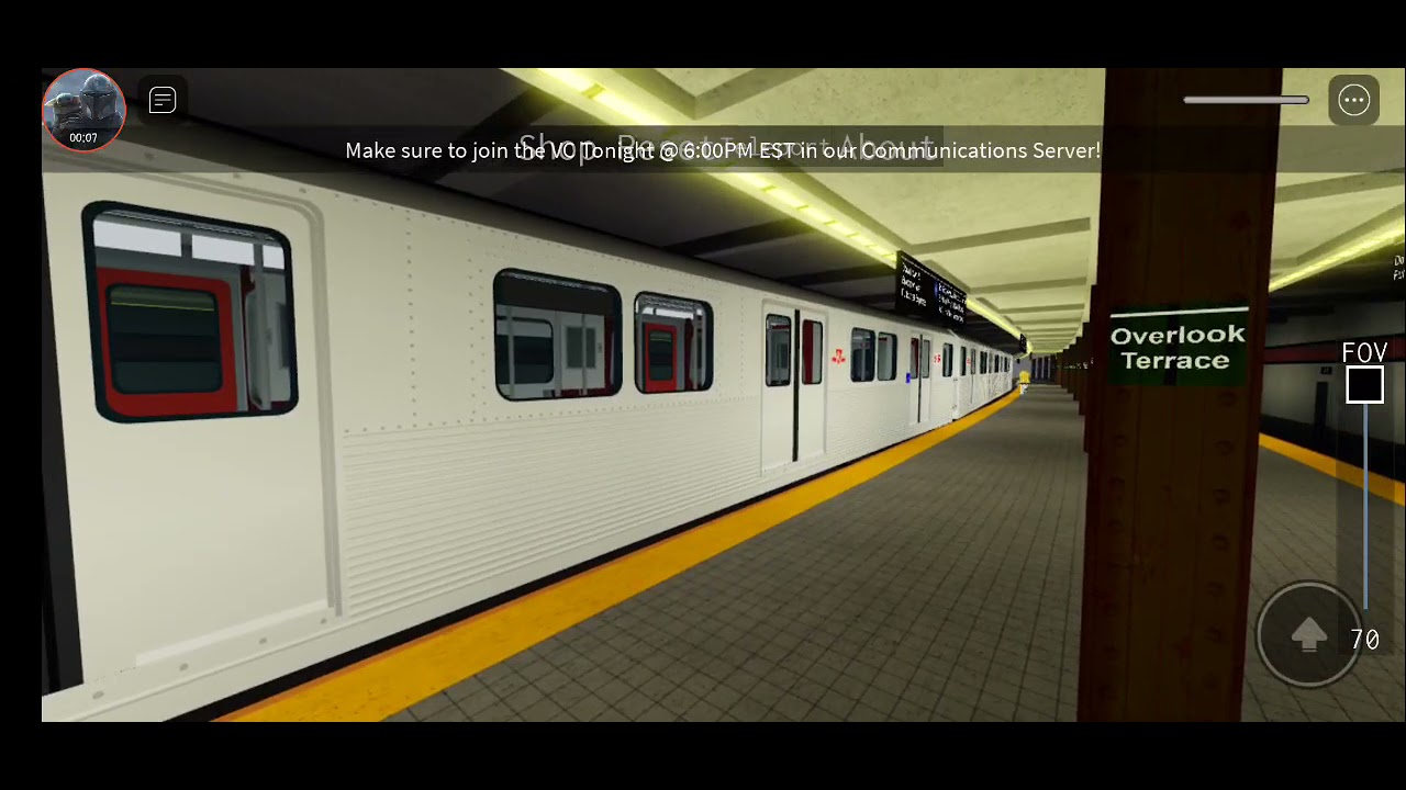 seeing TTC T1 train at Overlook Teerace in Roblox Operator's Life - YouTube