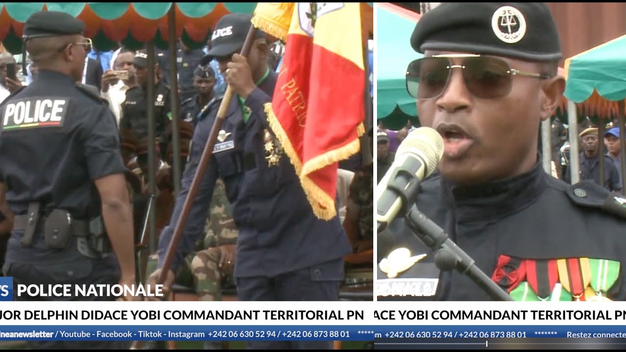 Colonel-major Didace Delphin YOBI Commandant territorial à Pointe-Noire #police #gendarmerie # ...