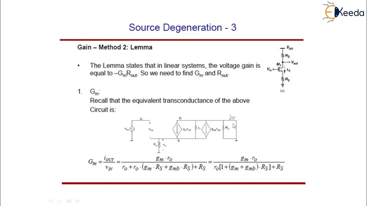 Single Stage Amplifier Common Source Stage(with Source Degeneration) - Amplifier Fundamentals ...