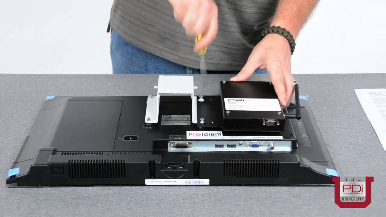 Mount PDi's Android Interactive Patient System Module on 24" TV using a ...