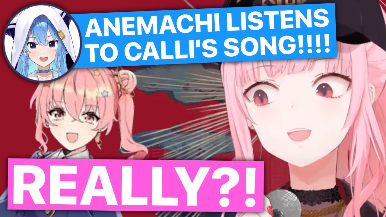 Anemachi Listens To Calli's Song (Hoshimachi Suisei & Mori Calliope ...