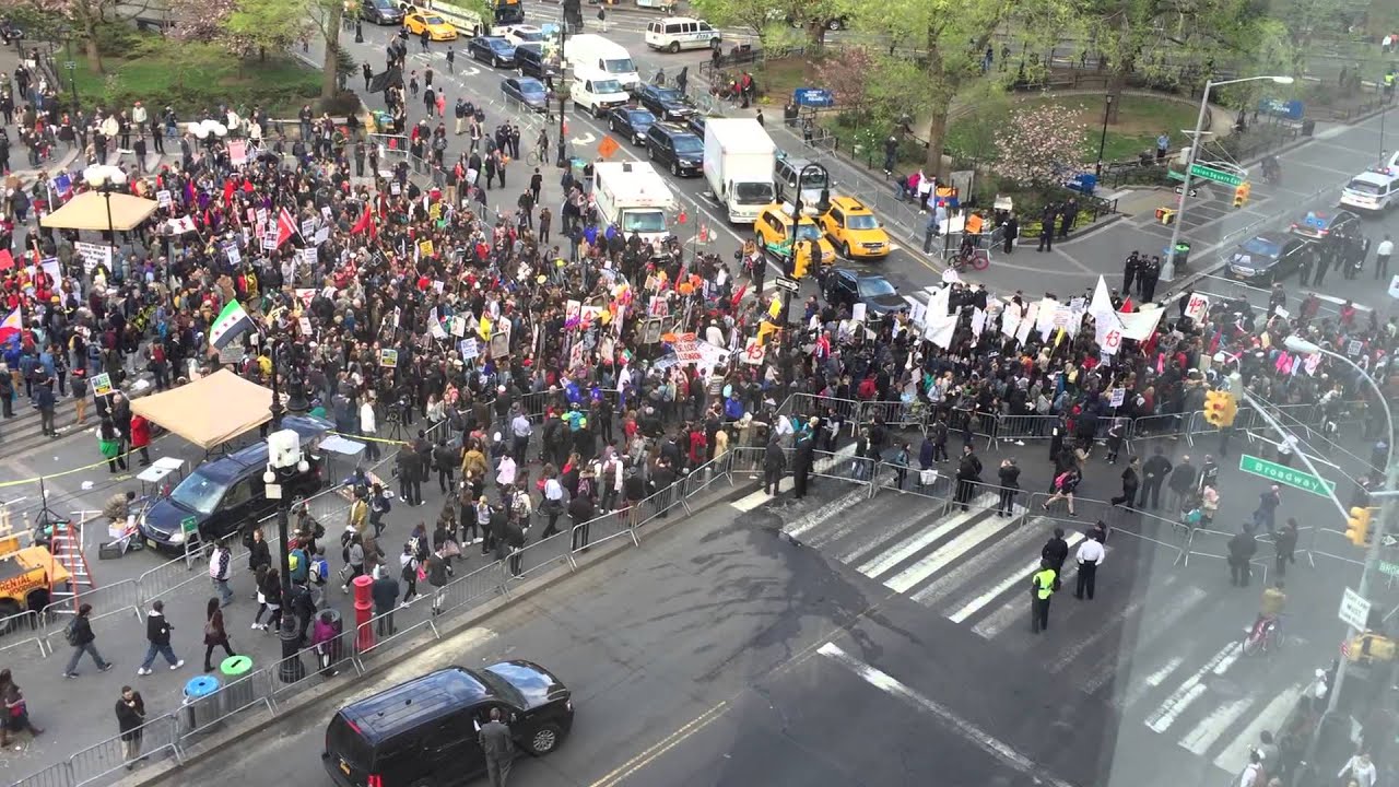 May Day 2015 New York march at Union Square - YouTube
