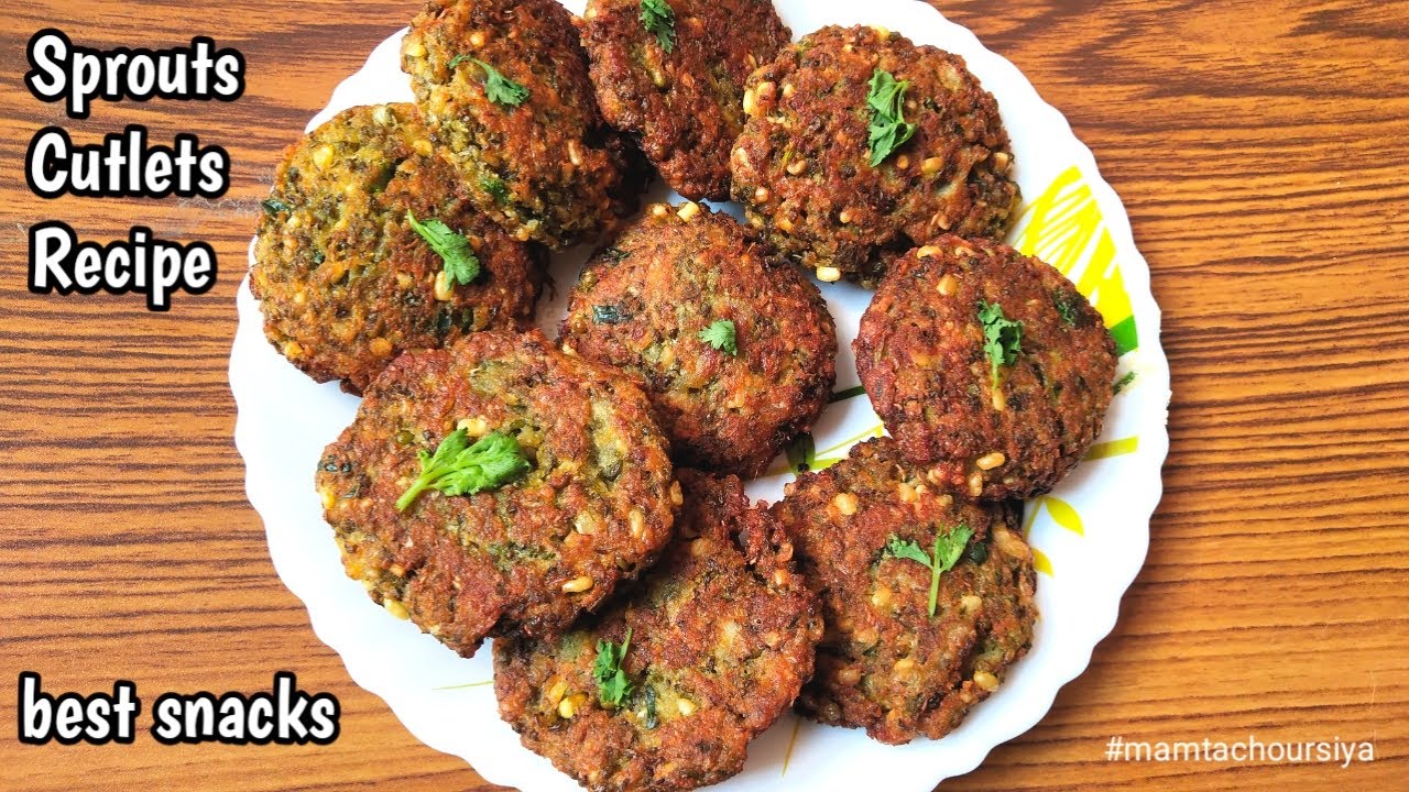 Sprouts cutlets recipe / Sprouts Recipe / Moong Dal cutlets / Healthy ...