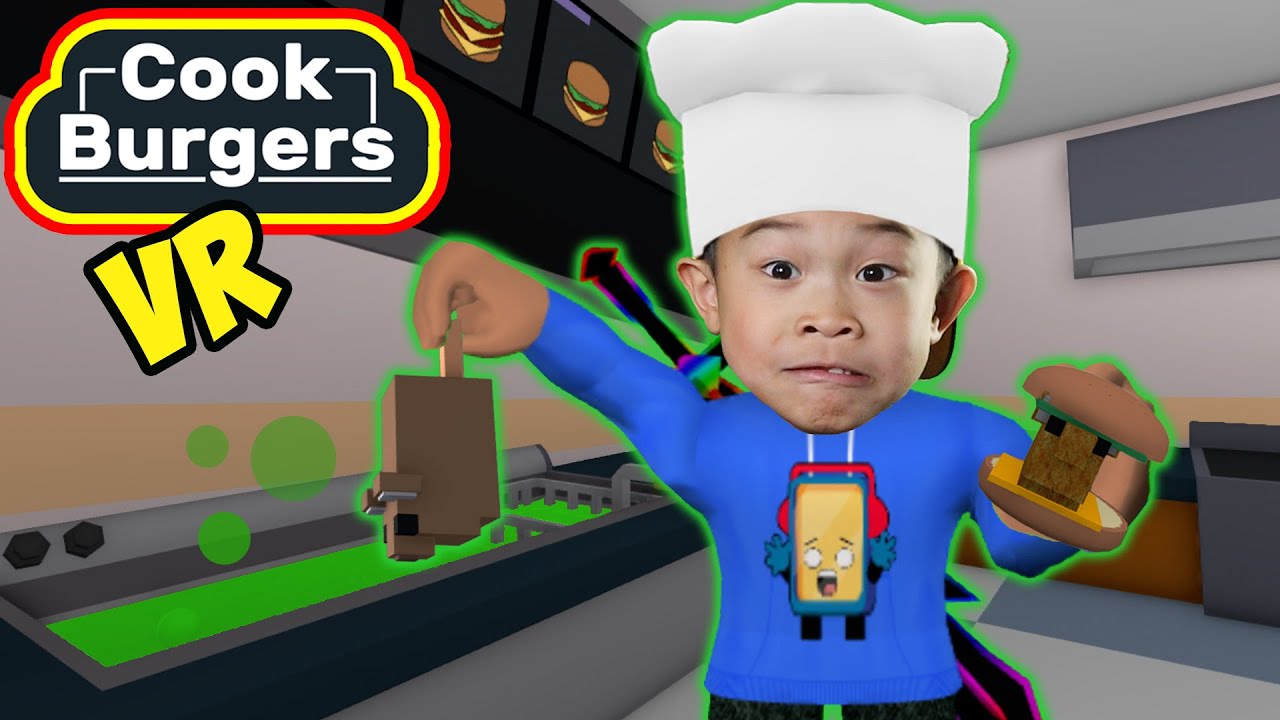 How I Cooked the Best Burgers In VR On Roblox! Kaven Adventures - YouTube