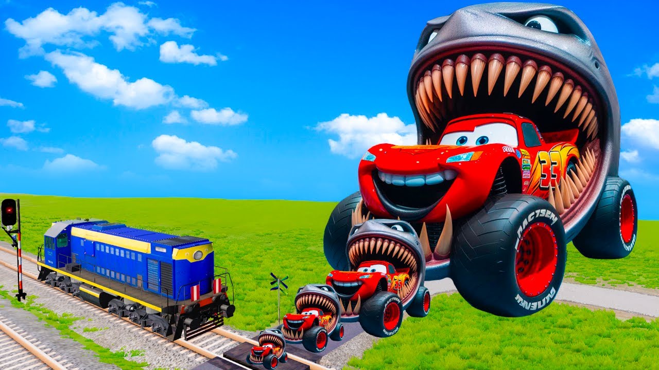 Big & Small Lighting Mcqueen, pixar cars truck and Lighting Mcqueen vs ...