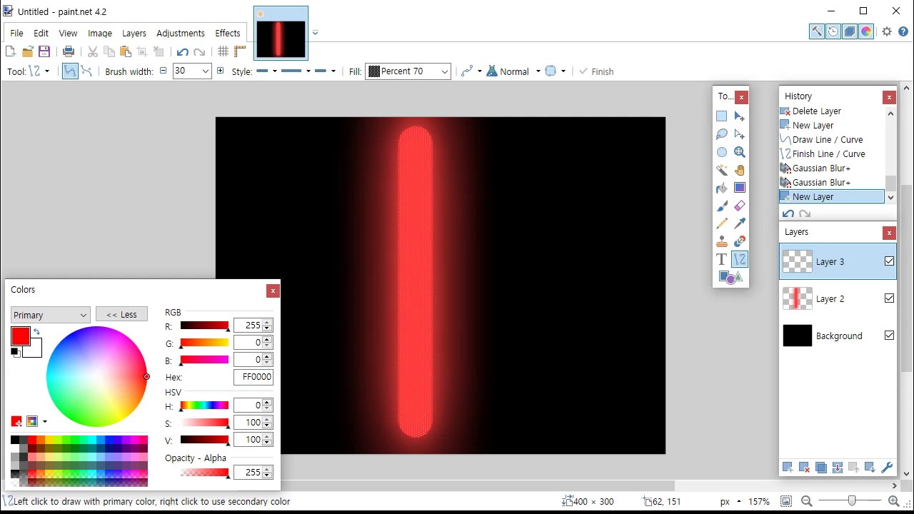 paint.Net laser effect #2 - YouTube