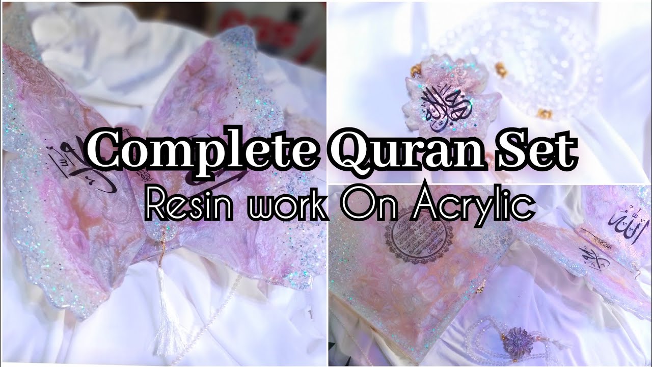 Resin Work On Acrylic Box, Rehel, Bookmark, Tasbi Step By Step Complete ...