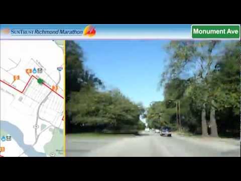 Richmond Marathon Course Visualization - YouTube