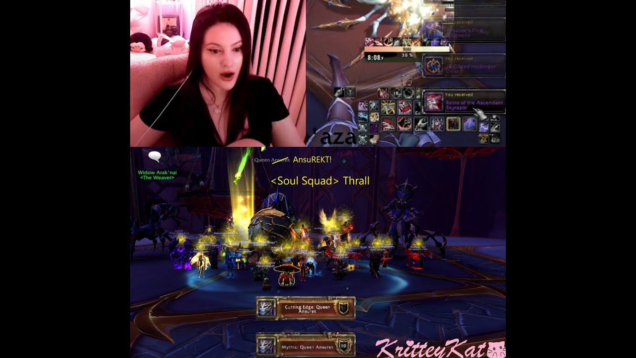 Hunter PoV Mythic Queen ansuREKT with THUNDER CHEEK CLAPPER RawR TECH - YouTube