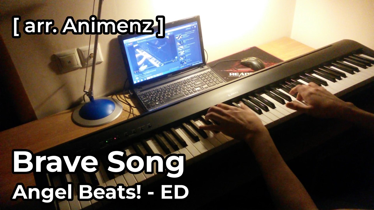 Angel Beats! ED - Brave Song [piano] [Animenz] - YouTube