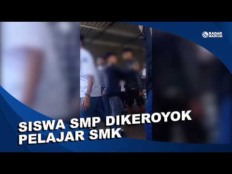 NGAWI - AKSI PENGROYOKAN PELAJAR SMP OLEH LIMA SISWA SMK DI NGAWI