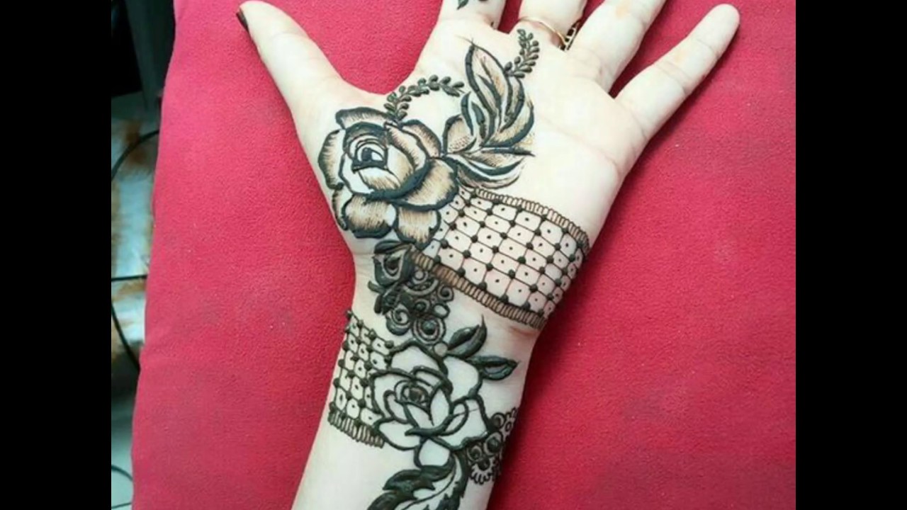 Rose flower mehndi designs| - YouTube