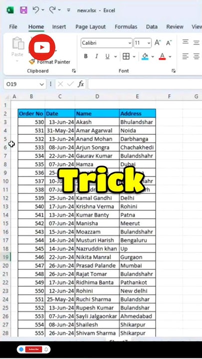 Most Useful Trick Of Ms Excel 👌/100 % Working 👌🔥 #excel #realshahnawaj #microsoftoffice - YouTube