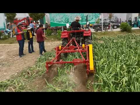 Garlic Harvest Machine Garlic Picker driven by Tractor | Garlic Machine ...