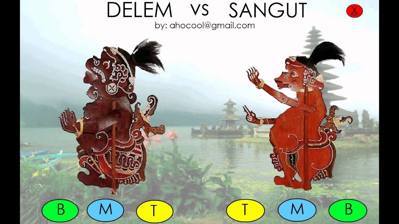 Wayang Android Sangut Vs Delem - YouTube