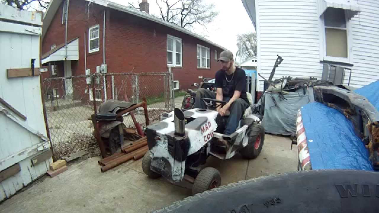 Derby Mower First Start Up Of 2014 - YouTube
