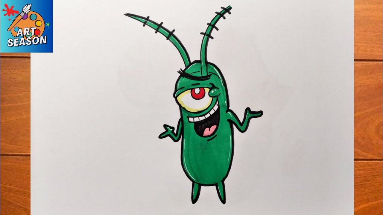 How to Draw Plankton Step by Step - YouTube