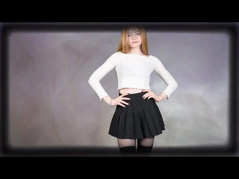 GLAMOUR MODELING EDITORIAL 2024 : Pantyhose, Stockings, Tights,  Short Mini Skirt (4K)