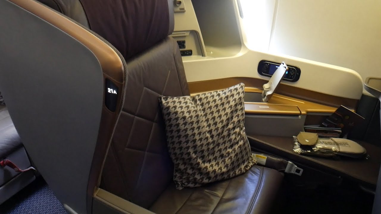 Singapore Airlines SQ11 Tokyo Narita to Singapore Business Class B777 ...