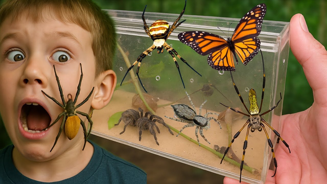 Eps 23 - Hunting and Catching Spiders, Snails, Worms, Caterpillars ...