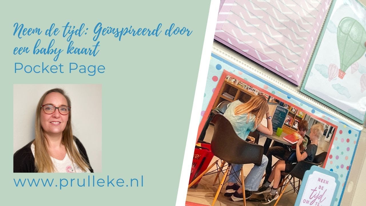 Neem de tijd: Geïnspireerd door een babykaart Pocket Page - YouTube
