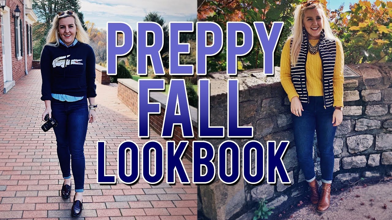 PREPPY FALL LOOKBOOK // OUTFITS OF THE WEEK || Kellyprepster - YouTube