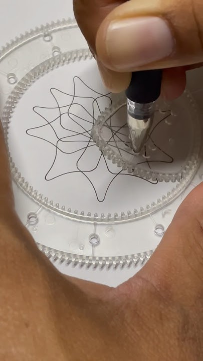 Triangle shape Spirograph #drawing #art #relaxing #short - YouTube