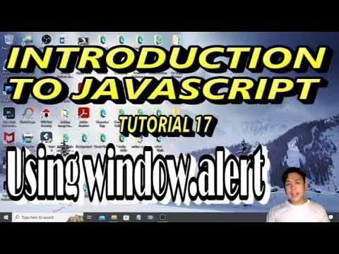 Introduction to JavaScript Tutorial 17 Tagalog - USING WINDOW.ALERT - YouTube