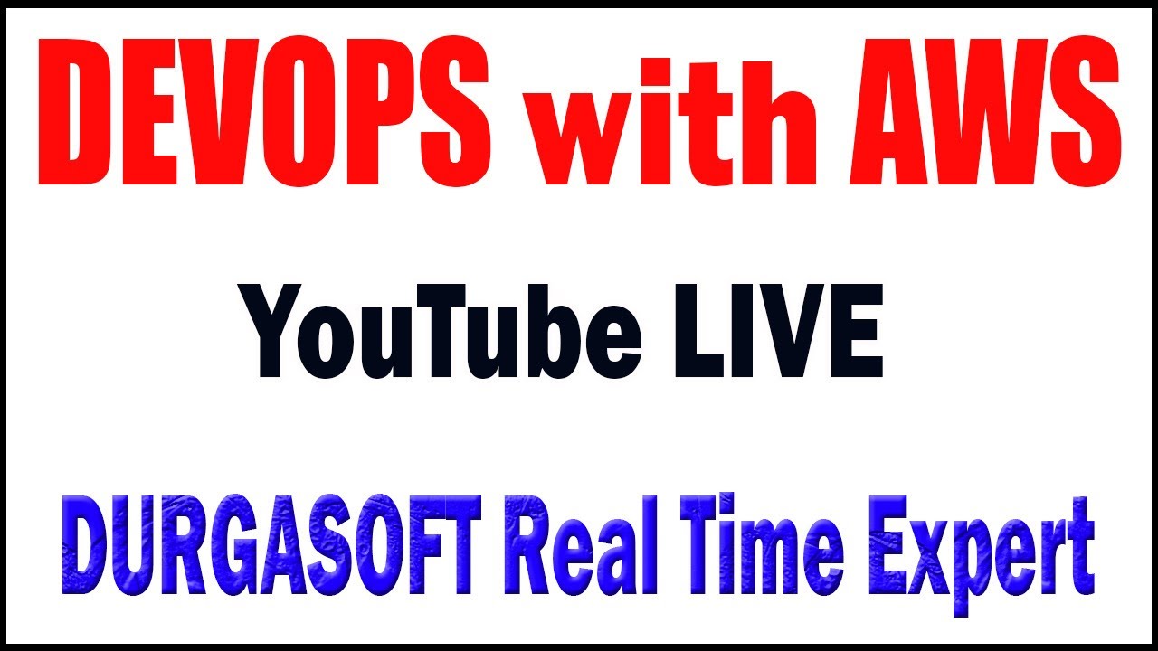 Devops With Aws Tutorials By Mr Maha Sir Youtube