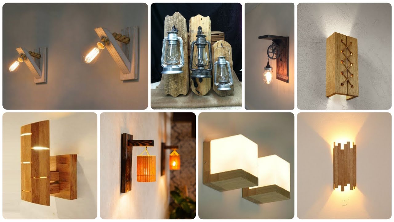 DIY Smart Wooden Wall Lighting Fixtures Ideas | woodworking projects ...