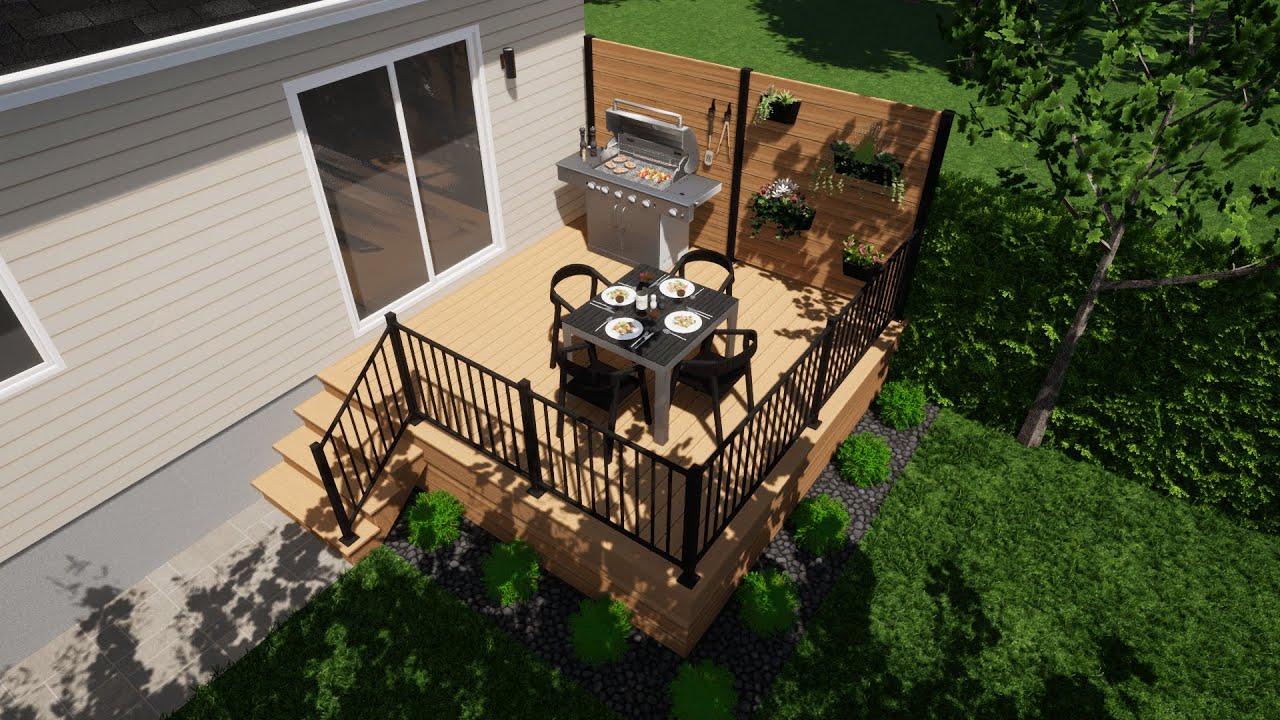 Plan gratuit de patio pour la construction - 12' x 12' - YouTube