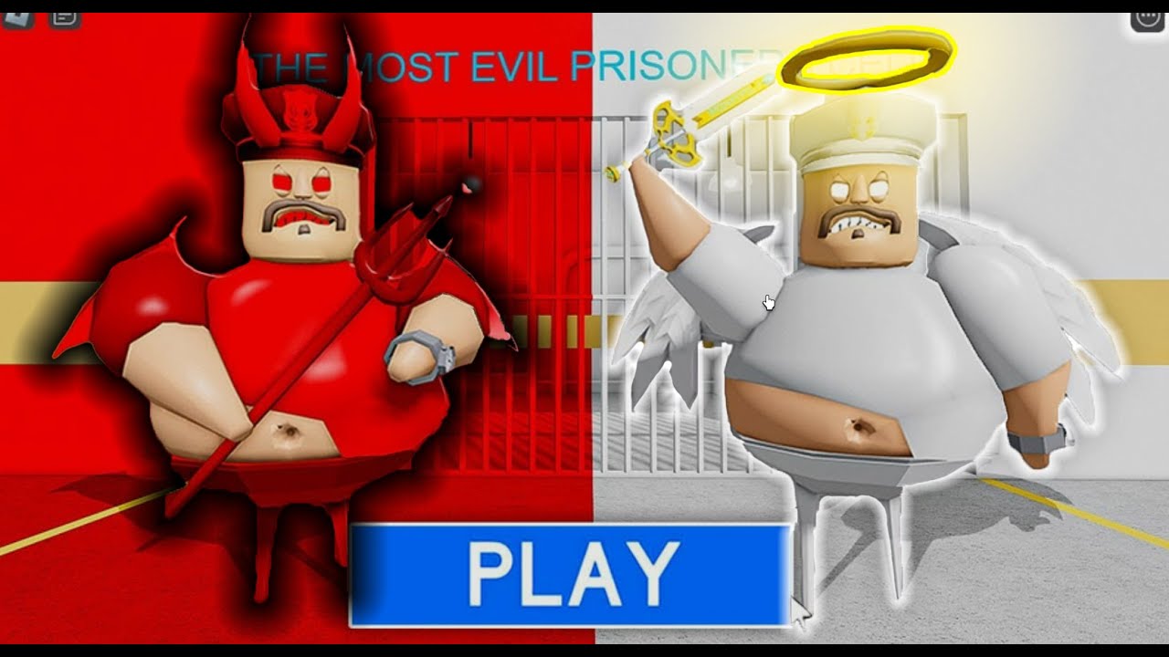 DEMON VS ANGEL BARRY'S PRISON RUN OBBY #roblox #scary #obby - YouTube