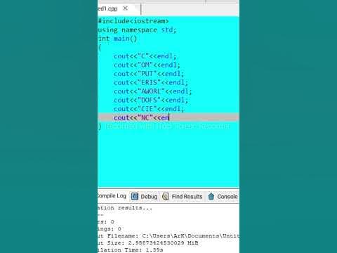 Endl Manipulator 👌😊 #c++ #coding #shorts #youtubeshorts - YouTube