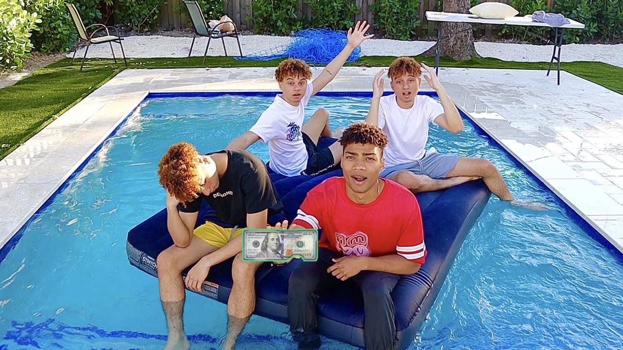 LAST TO LEAVE POOL WINS $10,000 (Part 2) - YouTube