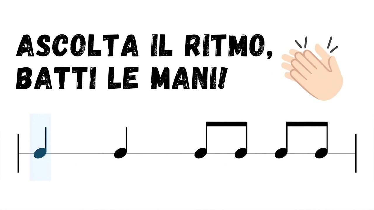 Ritmi di base FACILI - Livelli da 1 a 3 (per principianti) 👂🎵👏🏻 - YouTube