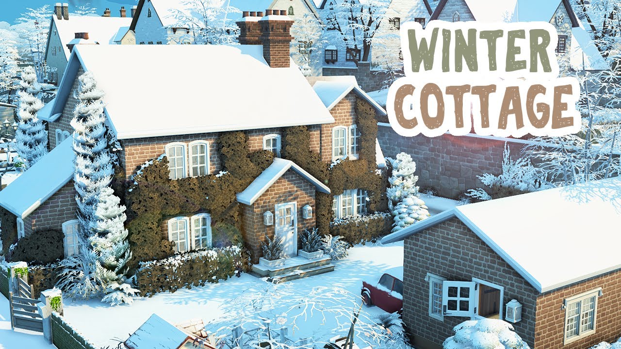 Winter Cottage || The Sims 4: Speed Build - YouTube