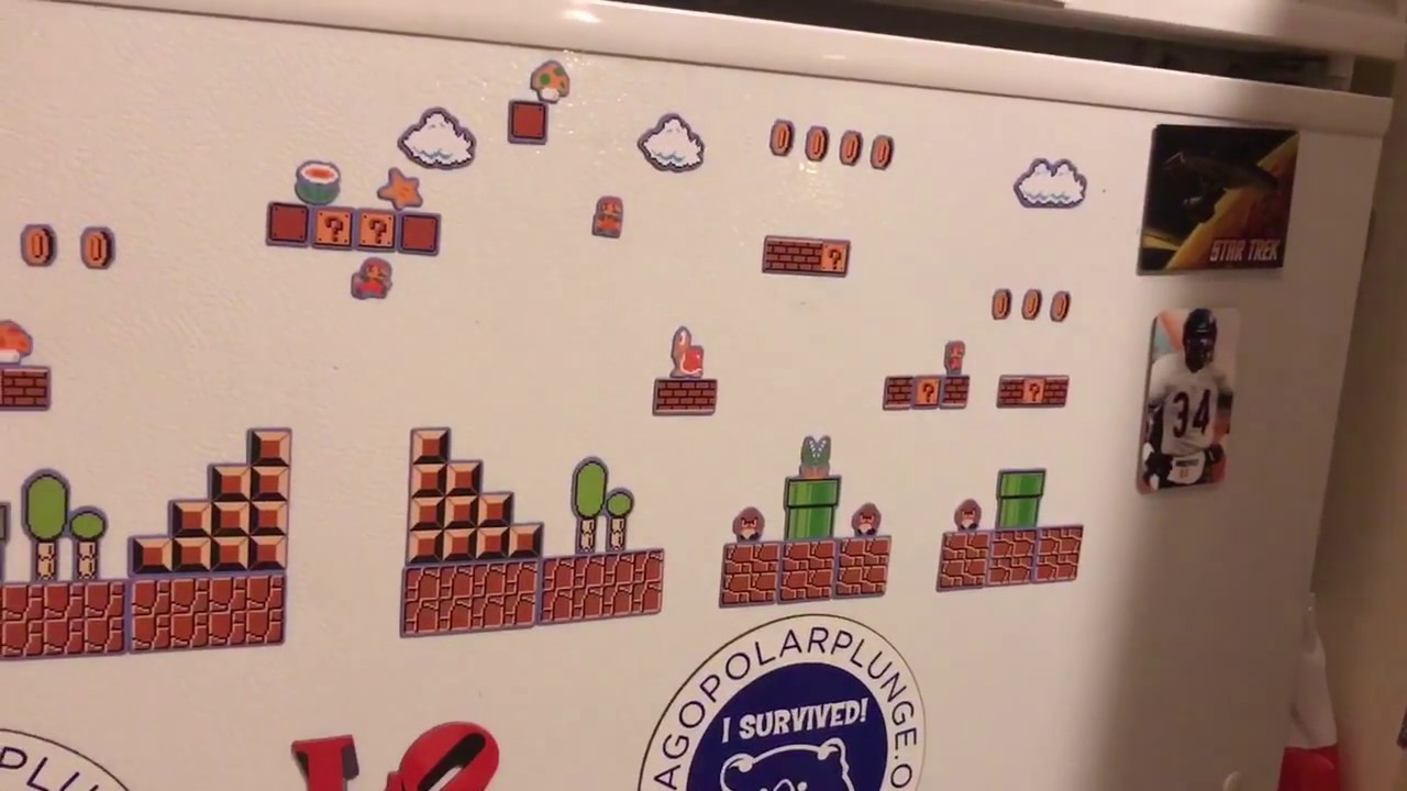 Super Mario Bros. (NES) - Fridge Magnet Level - YouTube