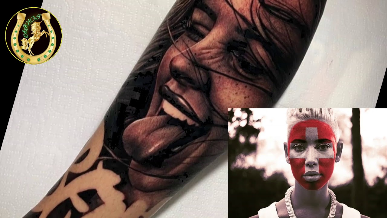 (Reaction)tattoo artist from Switzerland 🇨🇭😍👍👌تتوکار حرفه ای از سویس ...
