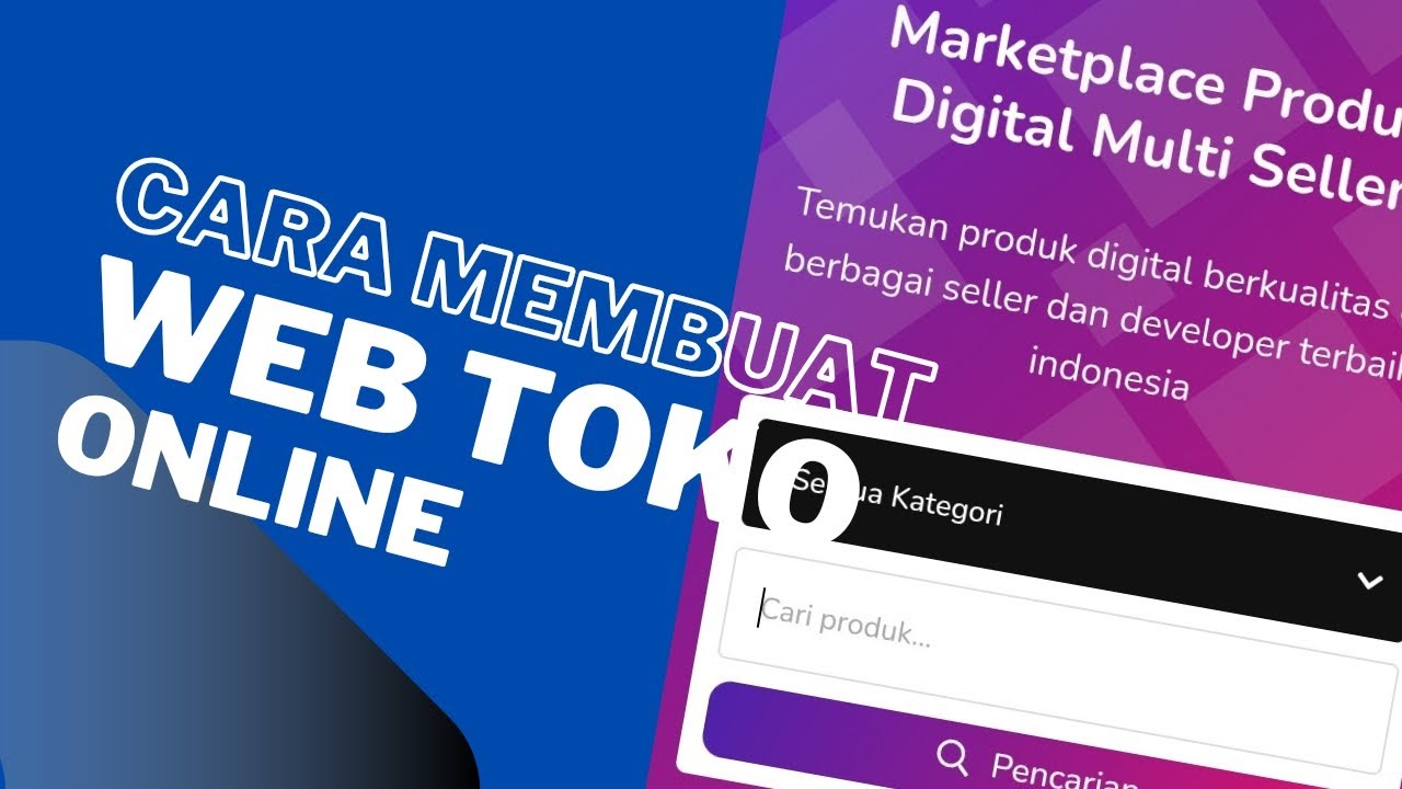 Cara Membuat Website Toko Online - Marketplace Produk Digital - YouTube