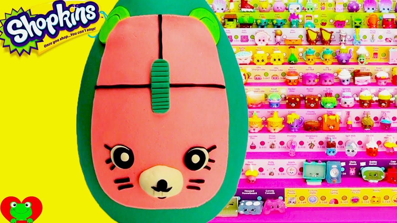Shopkins Clicky Mouse Play Doh Surprise Egg and Limited Edition Hunt ...