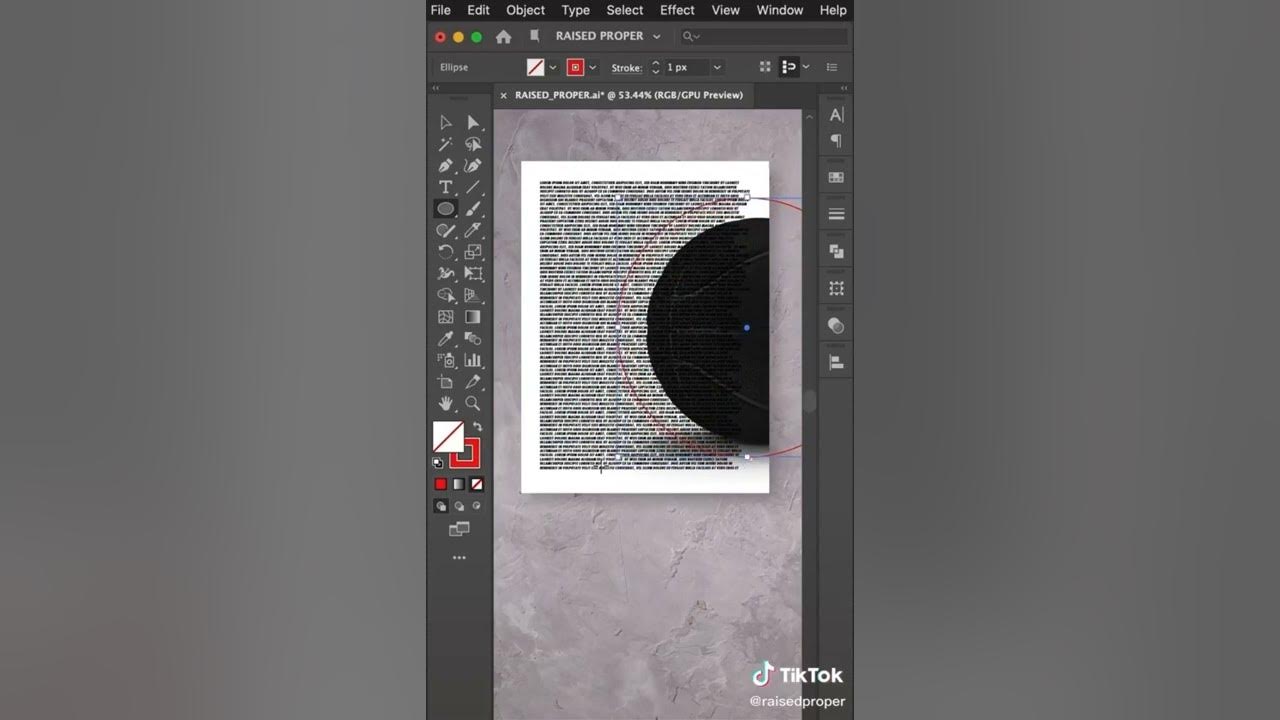 How to Wrap Text Around Object in Illustrator #shorts - YouTube