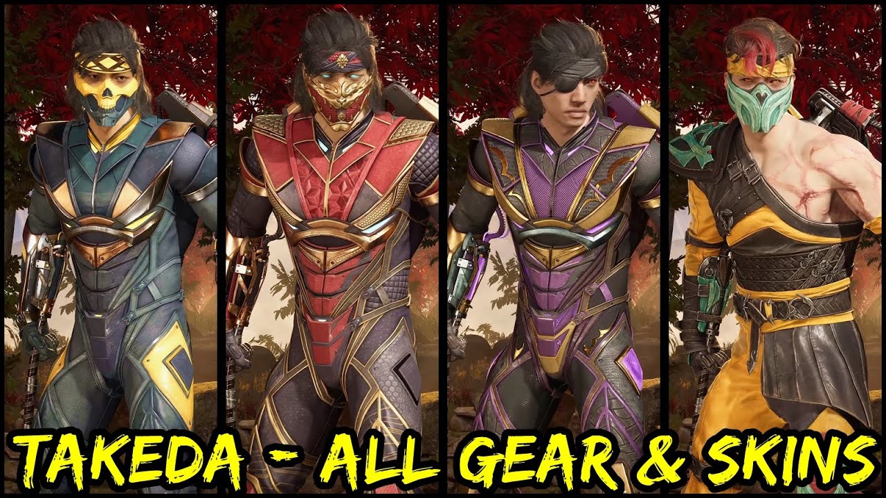 Takeda Showcase - All Gear & Skins (Definitive Edition) - Mortal Kombat ...