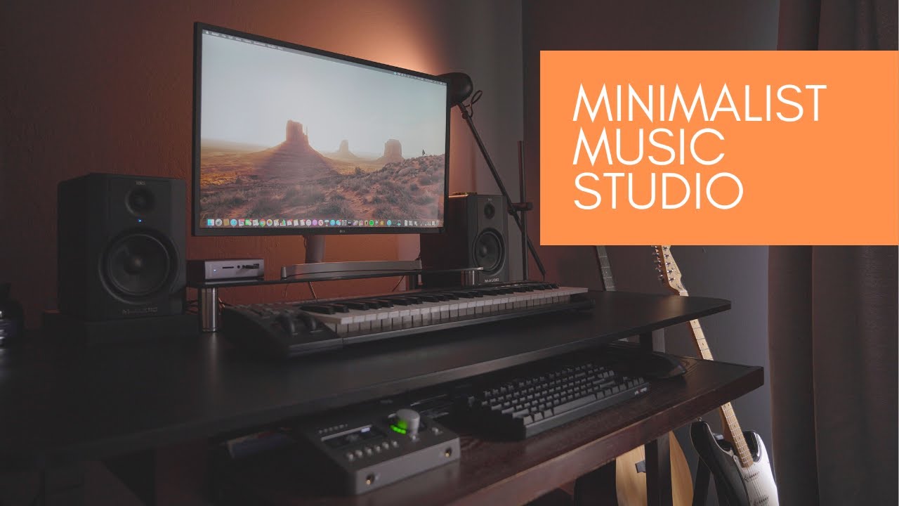 Minimal 1 Cable Music Desk Setup (2020) - YouTube