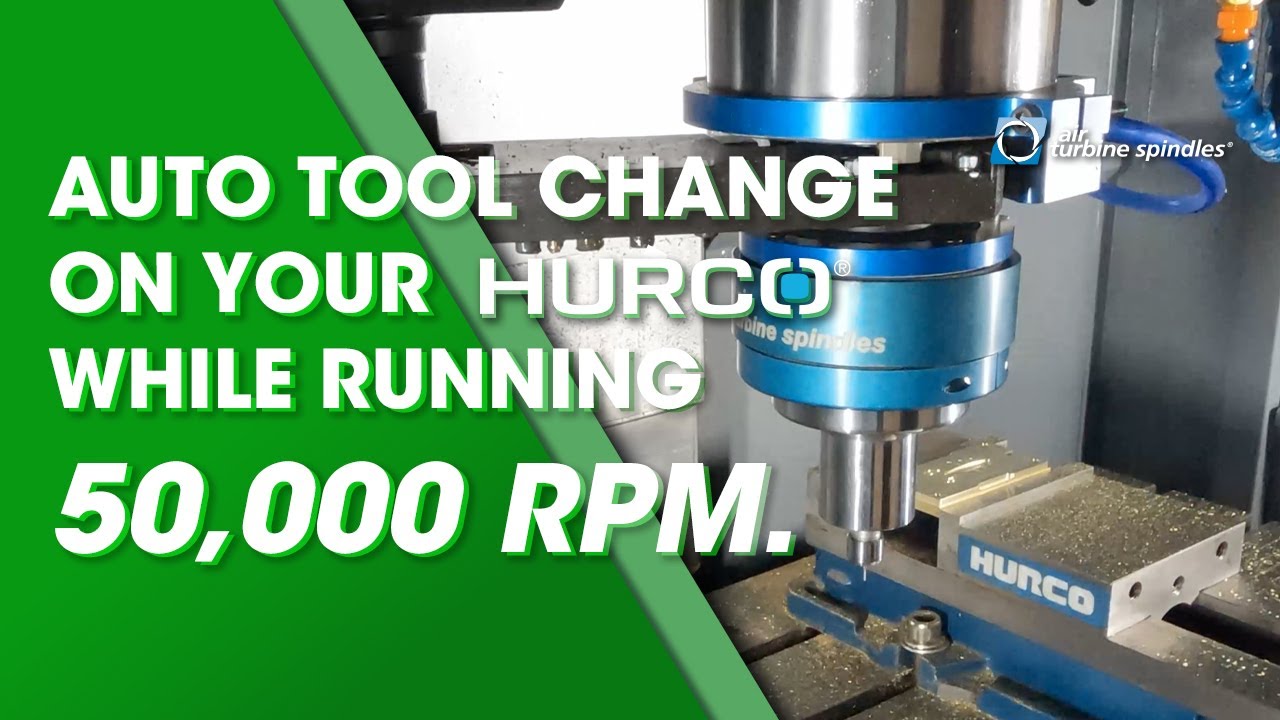Auto Tool Change in Your Hurco With This 50,000 RPM CNC Spindle - YouTube
