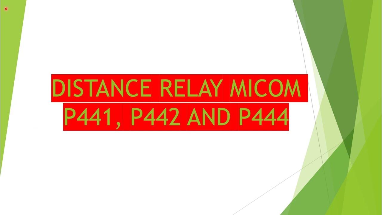 Distance Relay Micom P441, P442 and P444 Relay Wiring Terminal and Binary Input and Binary ...