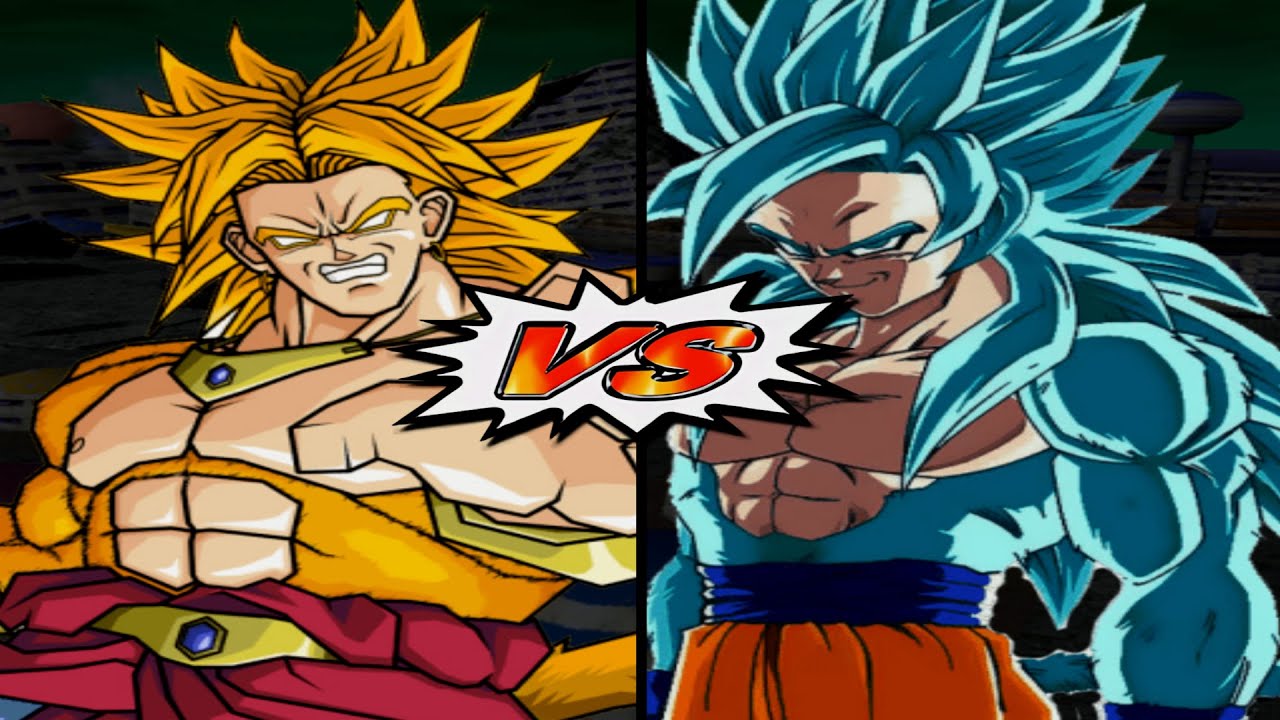 Broly SSJ4 Golden VS Goku SSJ4 God - Very Strong | Dragon ball Budokai Tenkaichi 3 ISO MOD - YouTube