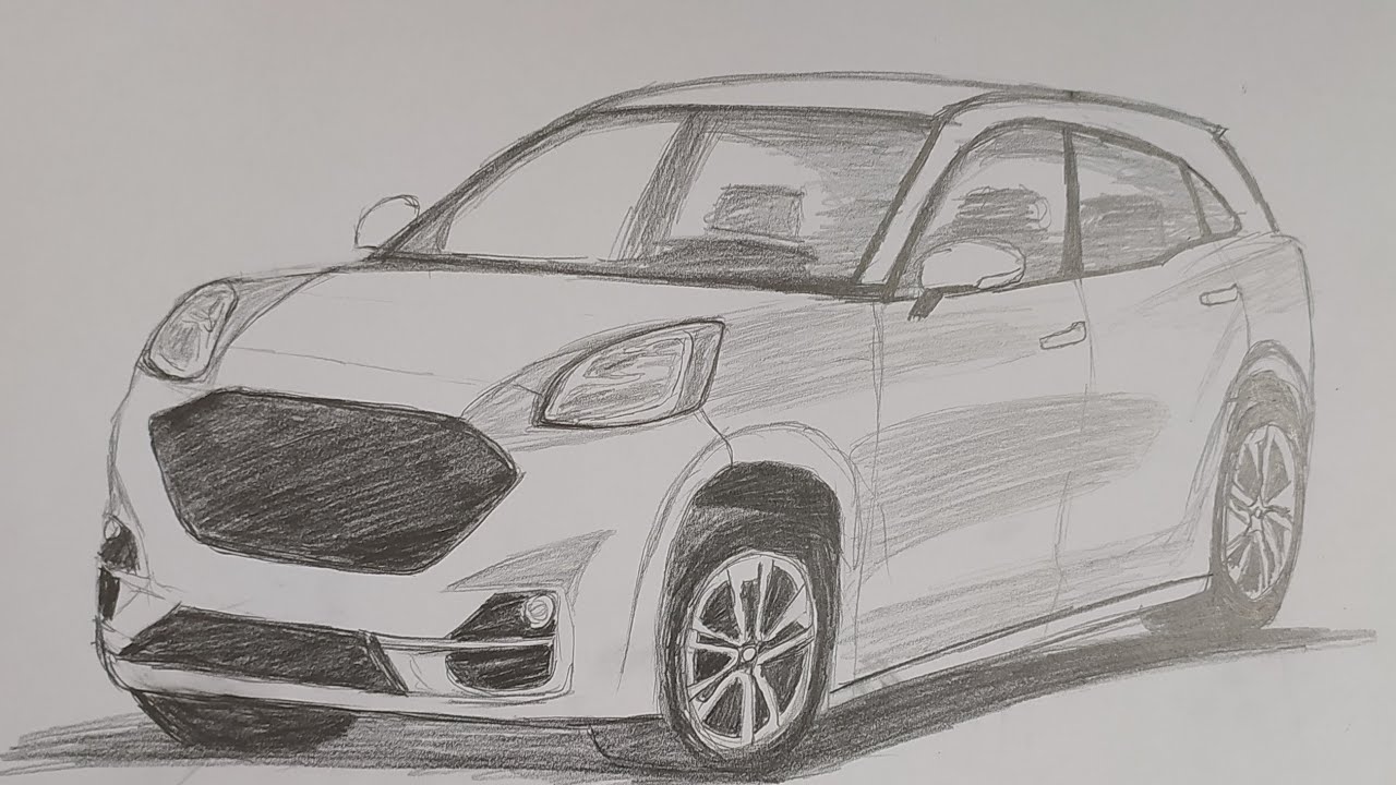Ford Puma Çizimi/Ford Puma Nasıl Çizilir/ Kolay Araba Çizimi - YouTube
